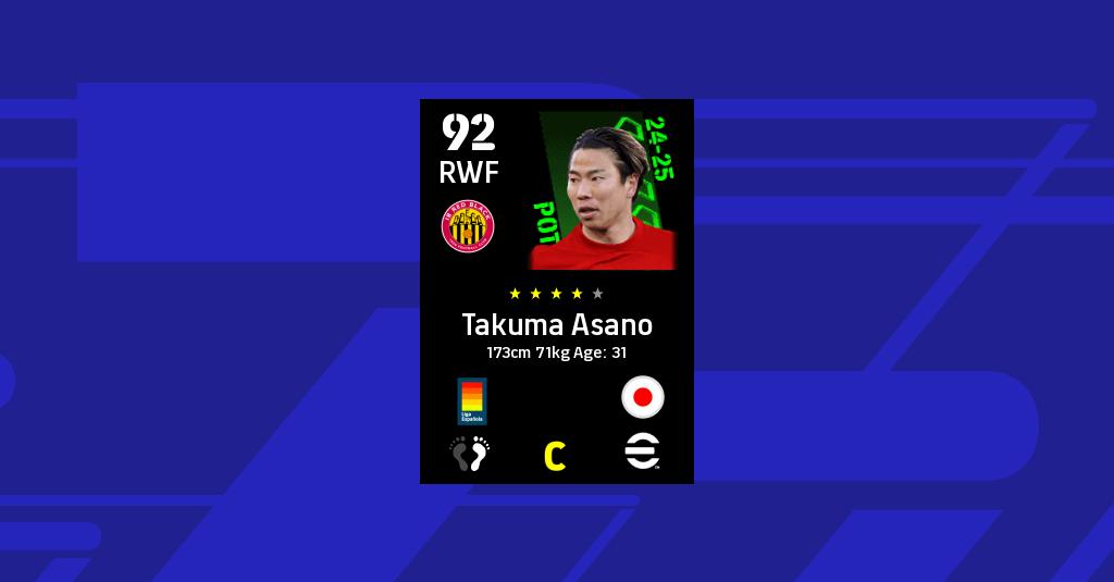 Takuma Asano eFootball Stats