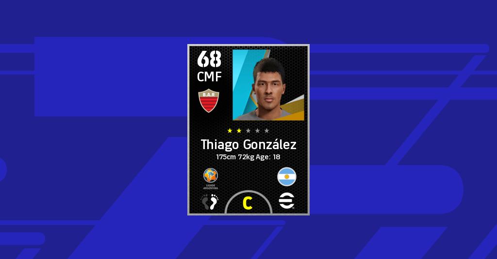 Thiago González eFootball Stats