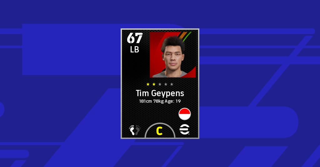 Tim Geypens eFootball Stats