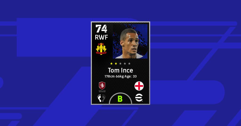 Tom Ince eFootball Stats