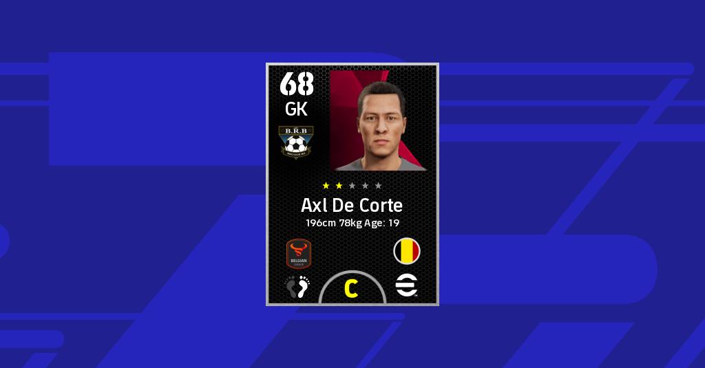 Axl De Corte'nin eFootball İstatistikleri