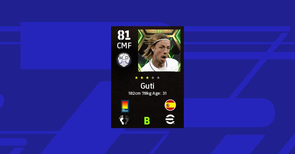 Guti'nin eFootball İstatistikleri