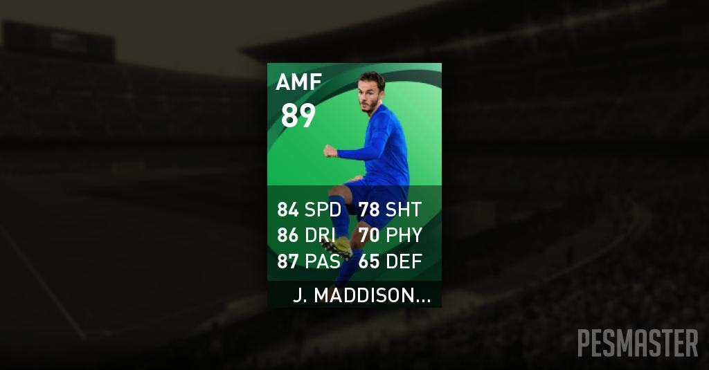 James Maddison'nin PES 2021 İstatistikleri