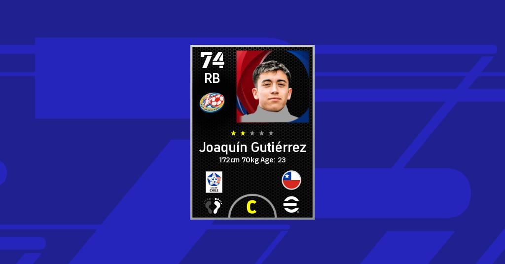 Joaquín Gutiérrez'nin eFootball İstatistikleri