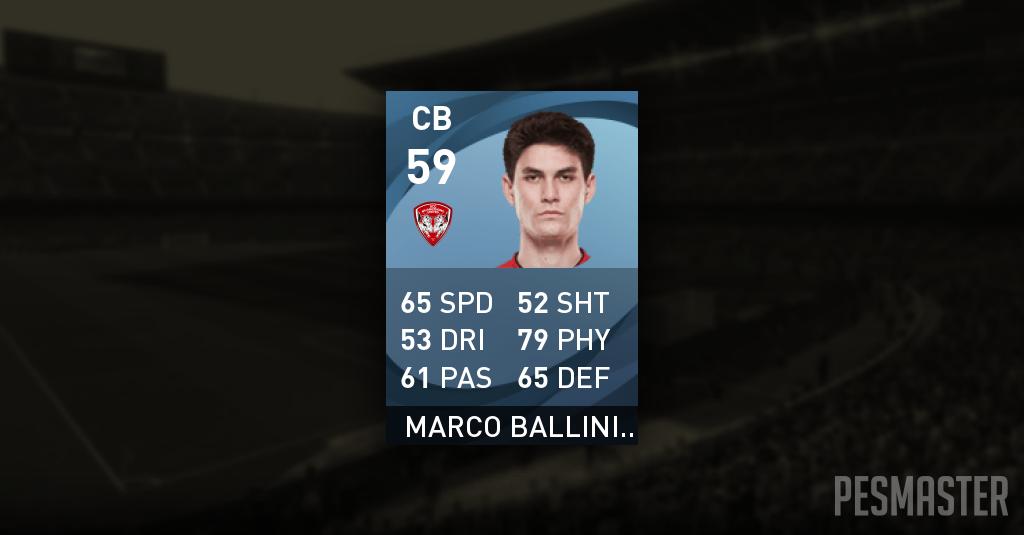 Marco Ballini'nin PES 2021 Mobile İstatistikleri
