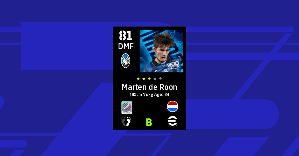 Marten de Roon'nin eFootball 2022 İstatistikleri
