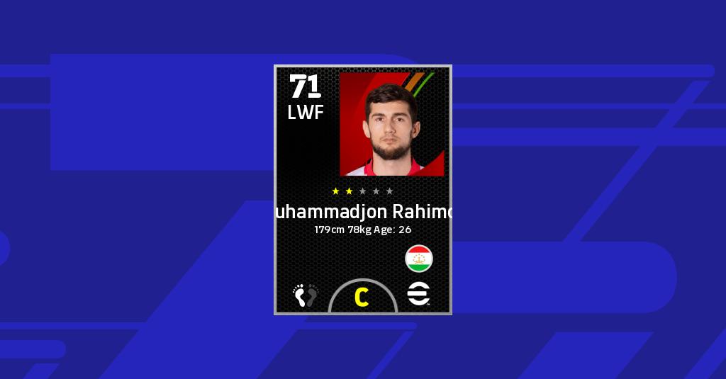 Muhammadjon Rahimov'nin eFootball İstatistikleri