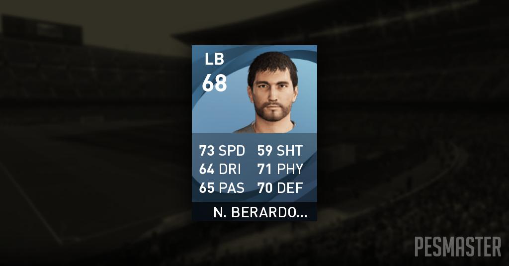 Nicolas Berardo'nin PES 2021 Mobile İstatistikleri