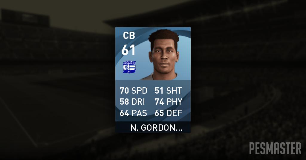 Nico Gordon'nin PES 2021 Mobile İstatistikleri