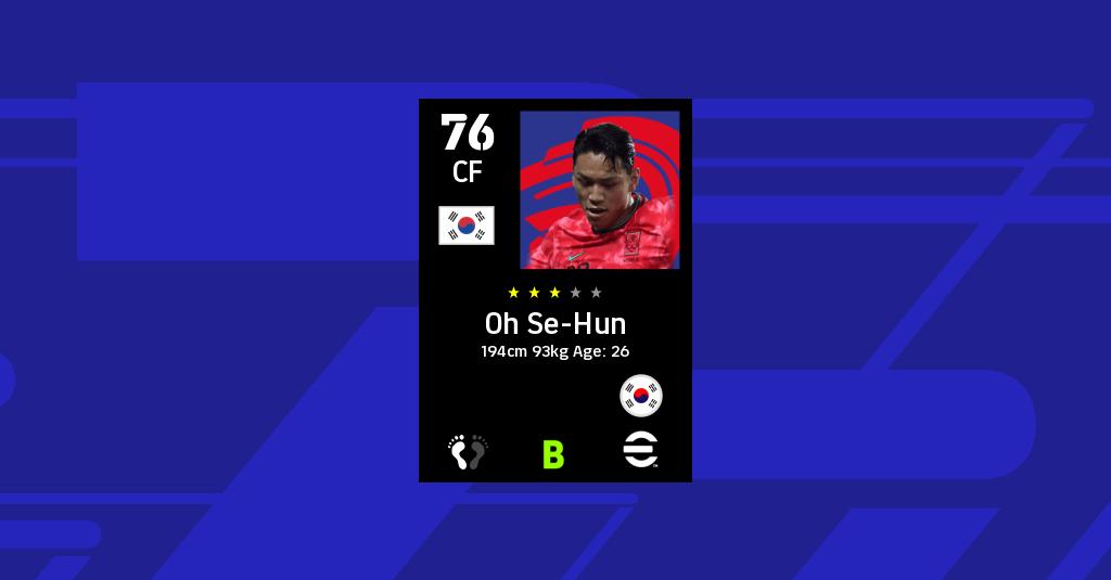 Oh Se-Hun'nin eFootball 2022 İstatistikleri