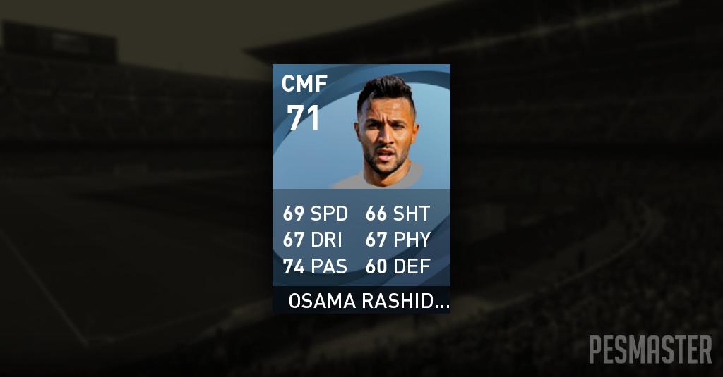 Osama Rashid'nin PES 2021 Mobile İstatistikleri