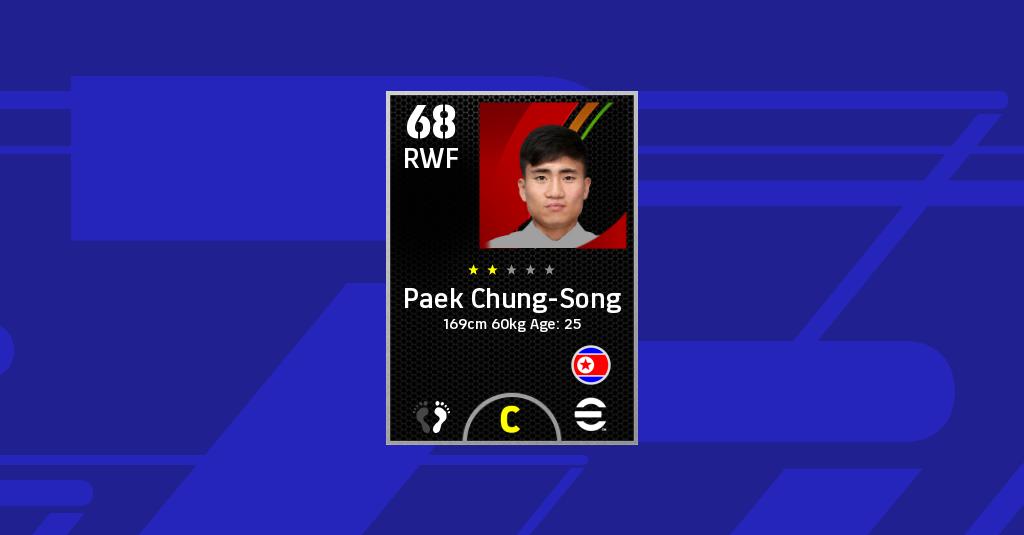 Paek Chung-Song'nin eFootball 2022 İstatistikleri