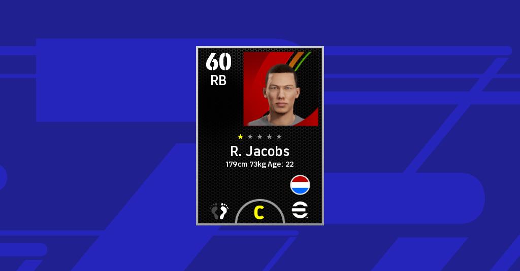 R. Jacobs'nin eFootball 2022 İstatistikleri