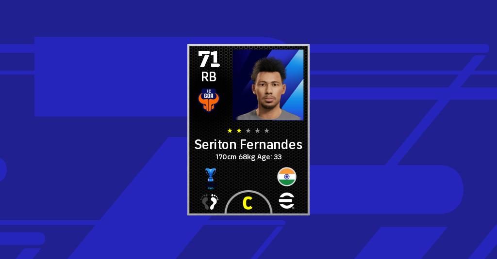 Seriton Fernandes'nin eFootball 2022 İstatistikleri