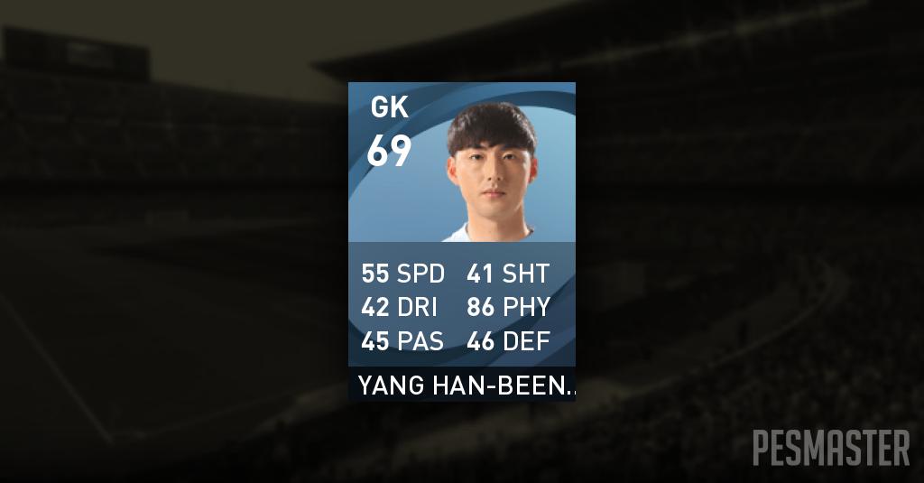 Yang Han-Been'nin PES 2021 Mobile İstatistikleri
