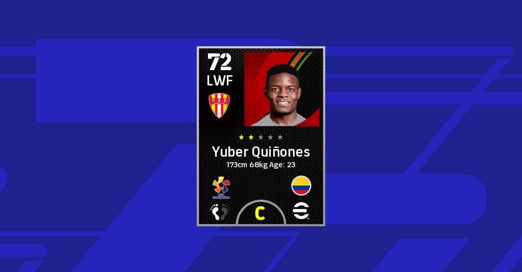 Yuber Quiñones'nin eFootball 2022 İstatistikleri