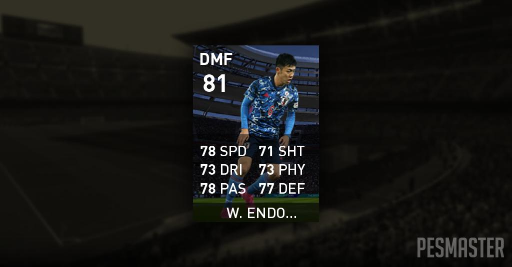 Wataru Endo PES 2021 Stats