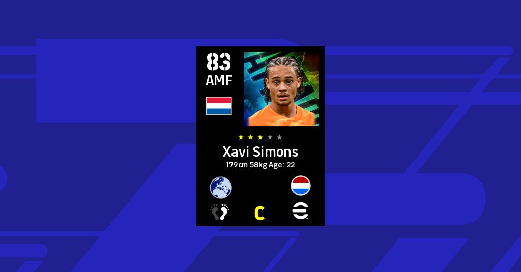 Xavi Simons eFootball Stats