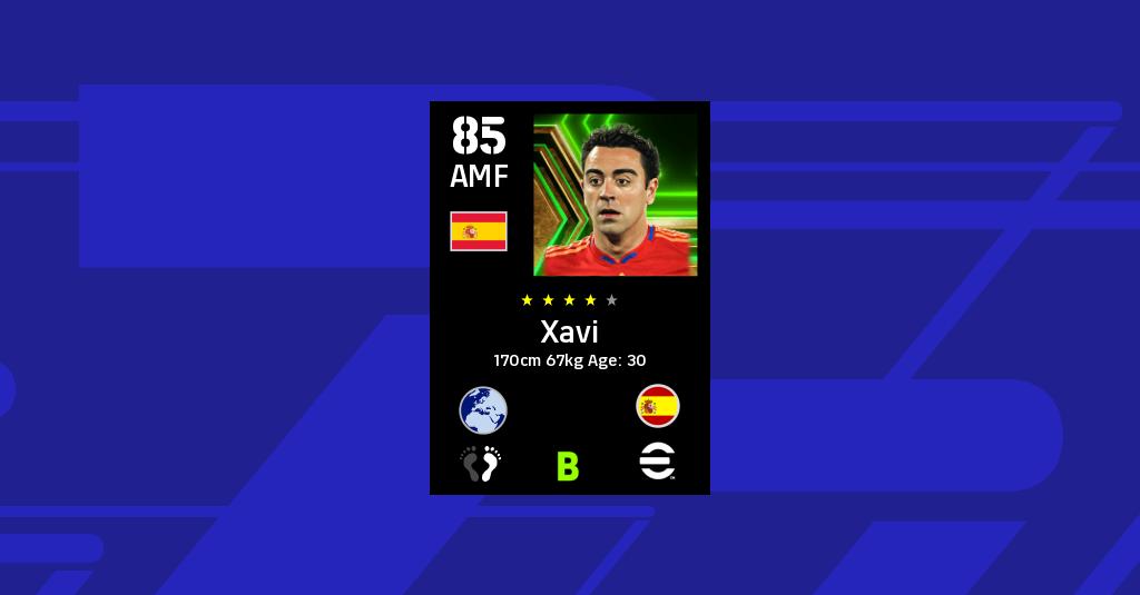 Xavi eFootball Stats
