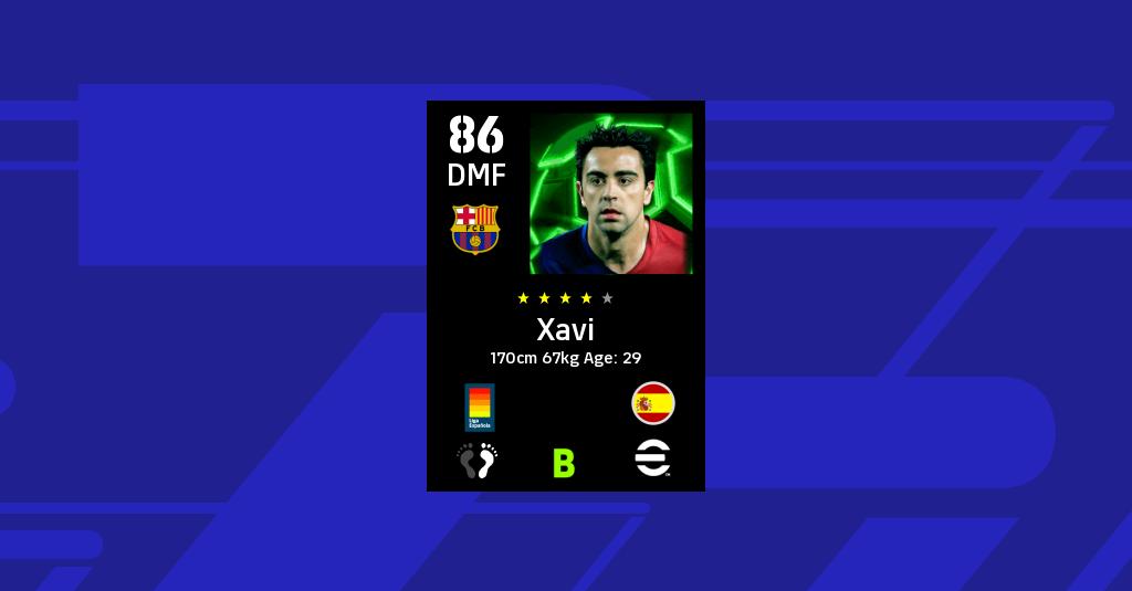 Xavi eFootball Stats