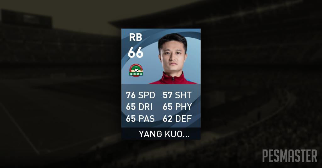 Yang Kuo PES 2021 Stats