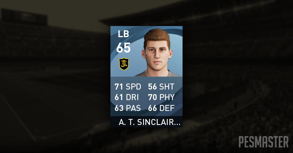 Aaron Taylor-Sinclair - 统计 - PES 2021