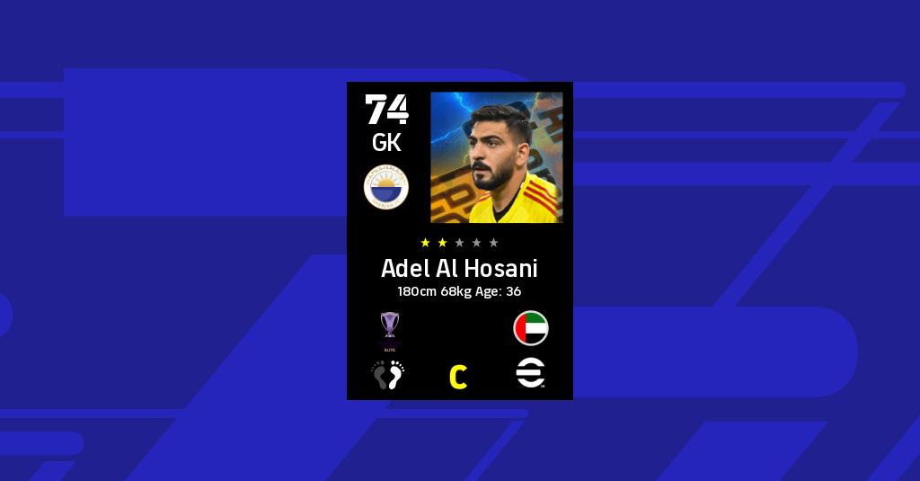 Adel Al Hosani - 统计 - eFootball 2022
