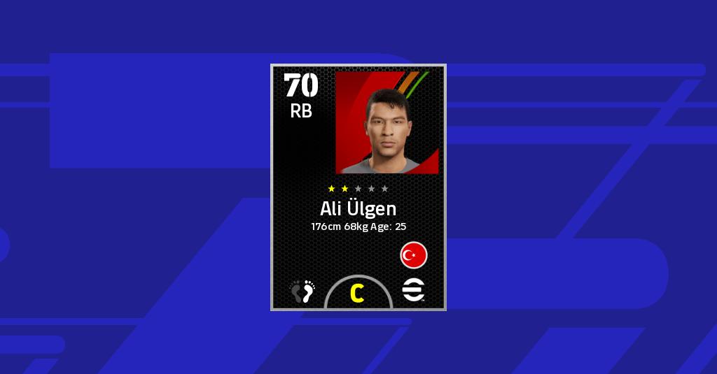 Ali Ülgen - 统计 - eFootball 2022