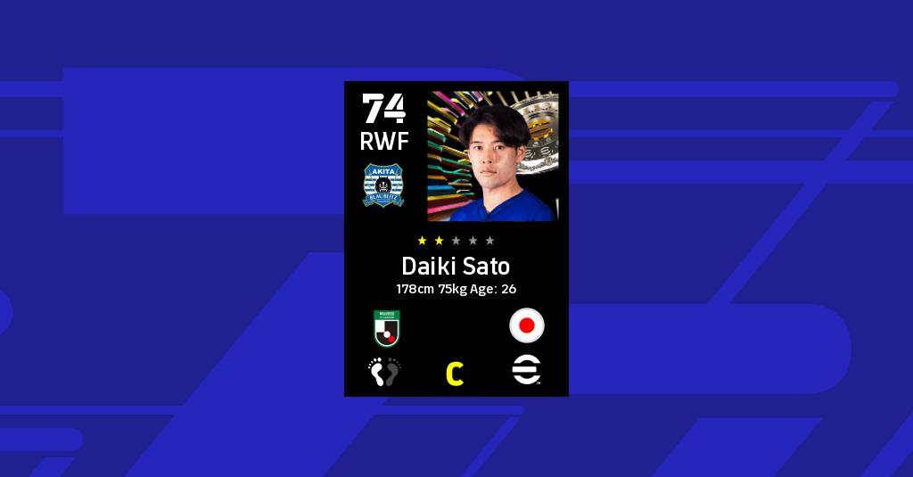 Daiki Sato - 统计 - eFootball