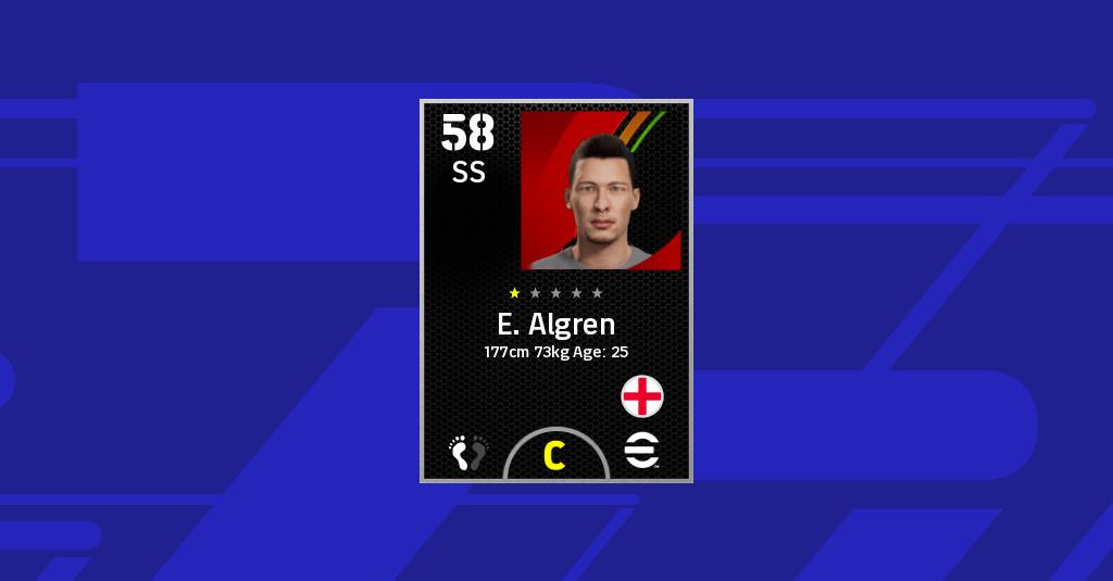 E. Algren - 统计 - eFootball 2022