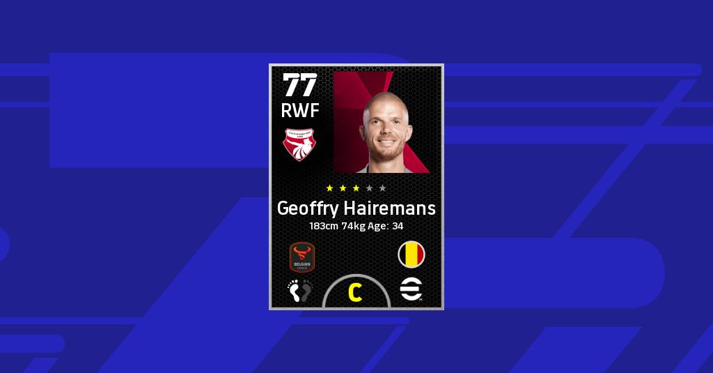 Geoffry Hairemans - 统计 - eFootball 2022