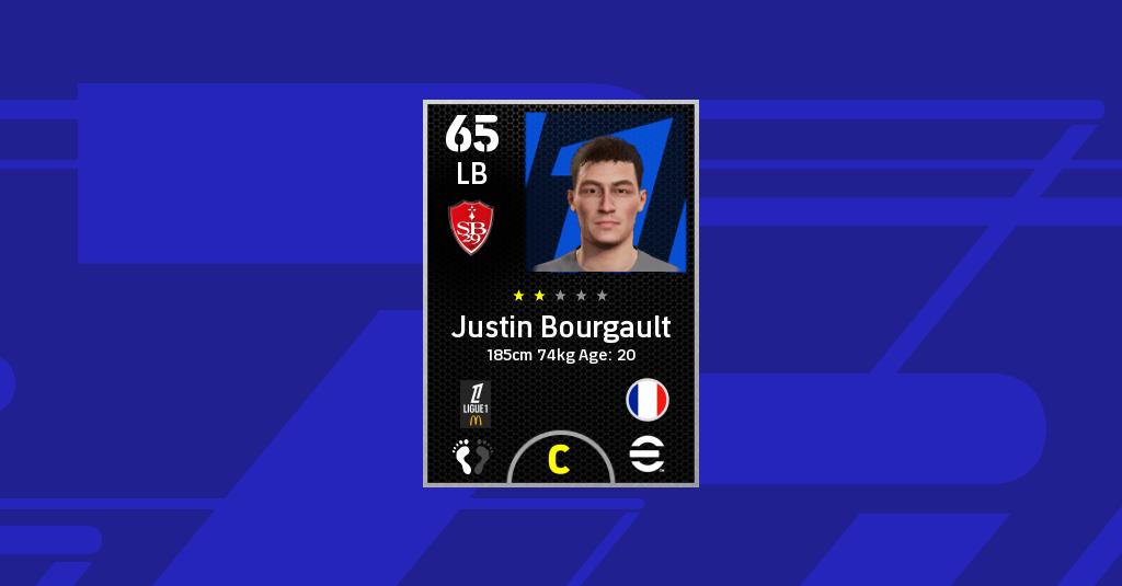 Justin Bourgault - 统计 - eFootball 2022