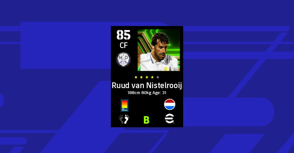 Ruud van Nistelrooij - 统计 - eFootball 2022
