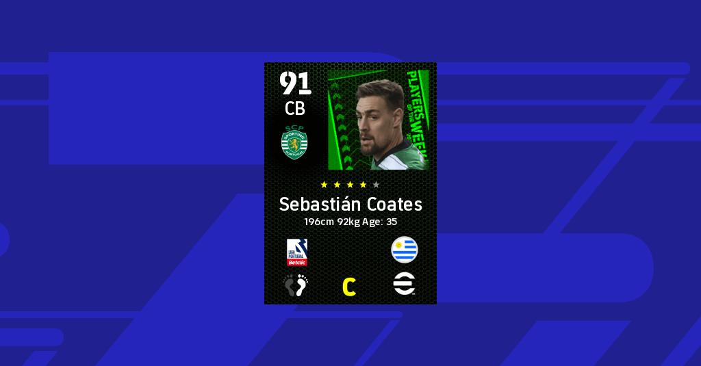 Sebastián Coates - 统计 - eFootball 2022