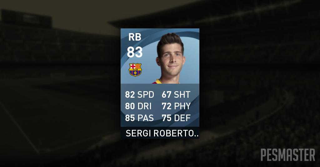 Sergi Roberto - 统计 - PES 2021