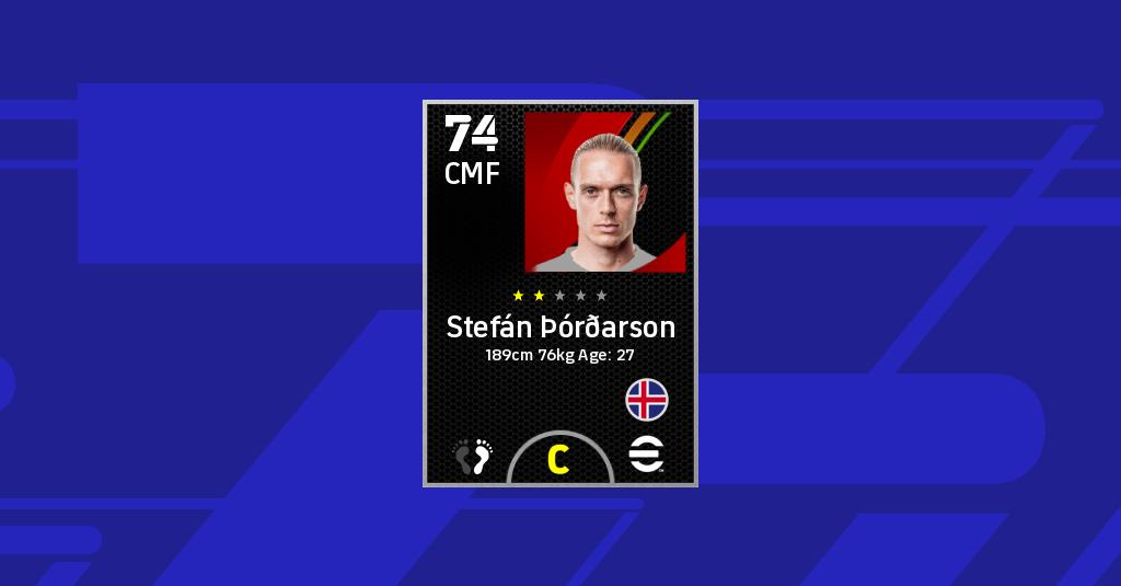 Stefán Teitur Thórdarson - 统计 - eFootball