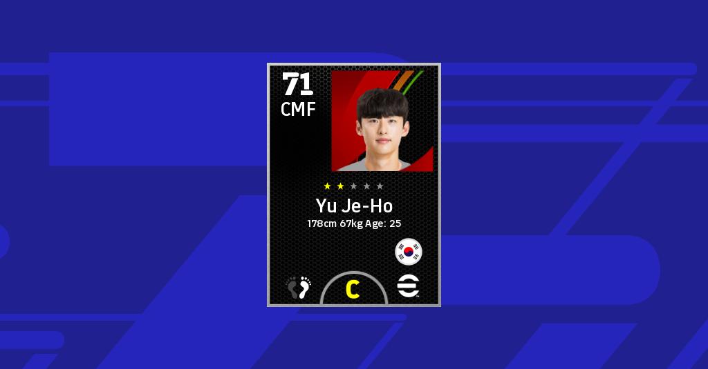 Yu Je-Ho - 统计 - eFootball 2022