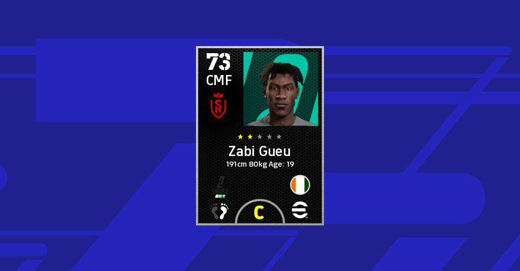 Zabi Gueu - 统计 - eFootball 2022