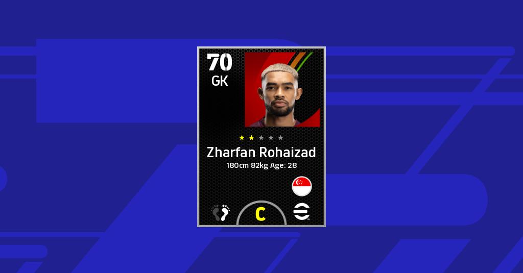 Zharfan Rohaizad - 统计 - eFootball